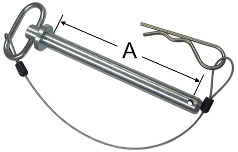 Trailer Hitch Pin for 3x4 Fold-Away Hinge Kits. #500335 | Pacific Trailers
