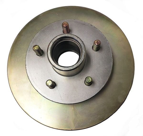 UFP by Dexter DB-42 Zinc Plated Hub/Rotor, 5 on 4.5" - 3.7K, 10.25D ...